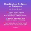 Best Broken Bio for Instagram 2024 | Heartbroken, Unique