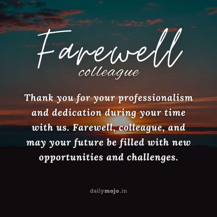 Touching Farewell Messages for Colleagues, Seniors and Bosses