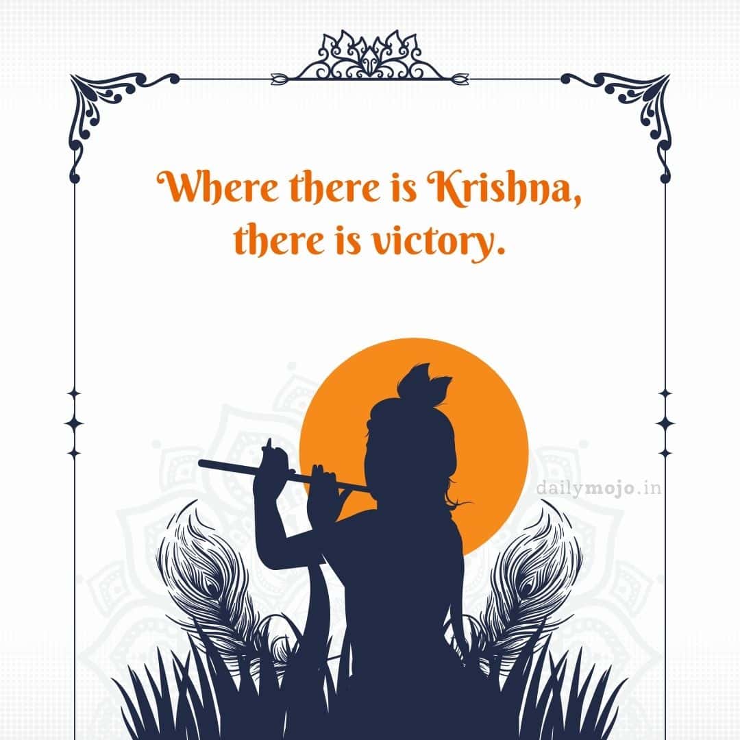 Sri Krishna Quotes & Captions for Instagram [Hindi + English]